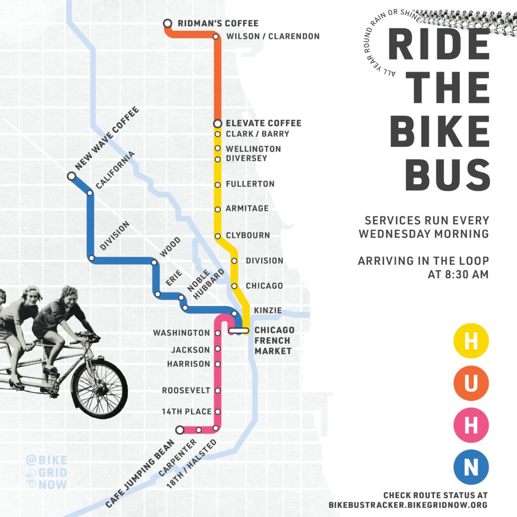 Weekly Wednesday Morning Bike Bus! | Chicago Bike Grid Now Events